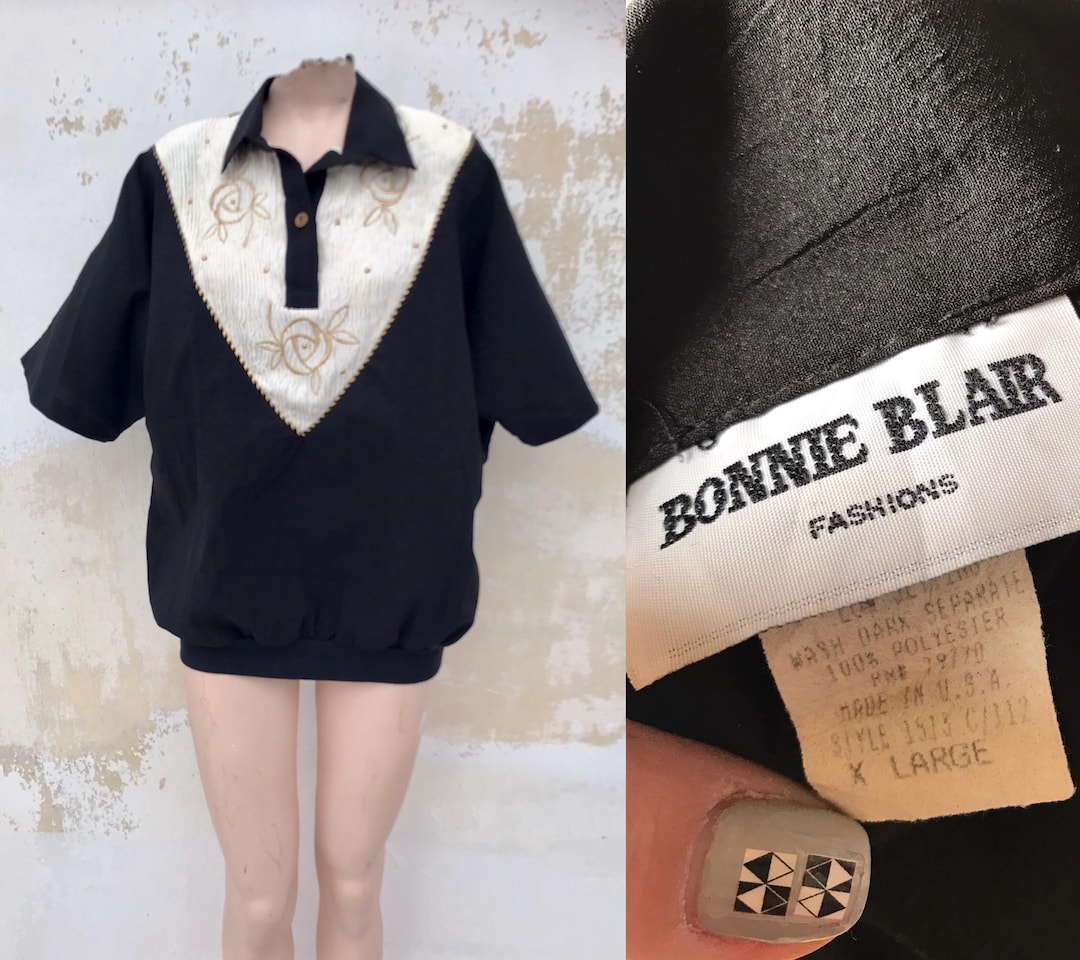 Western Styled 80s Blouse With Chevron Bib Styled Front, in Ecru ...