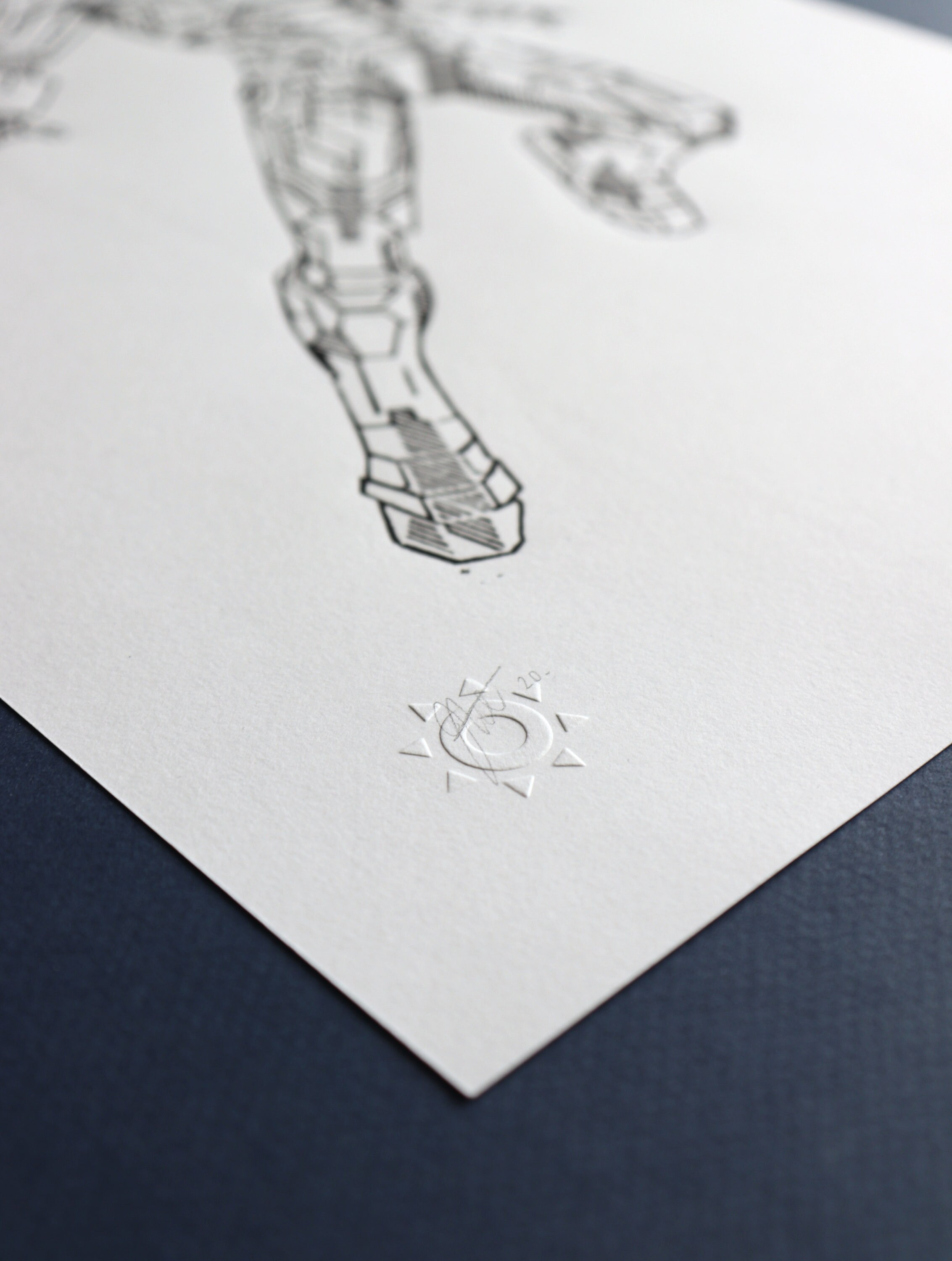 IRON MAN Engraving Illustration limited edition Marvel | Etsy