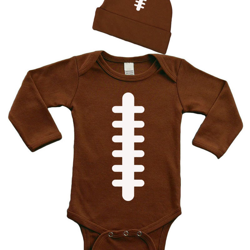 Baby Football Onesie - Etsy