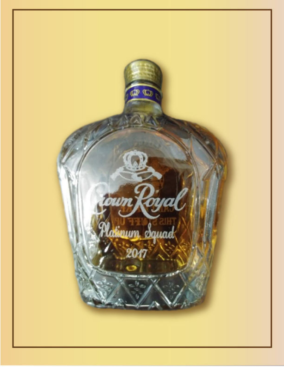 750 Ml. Custom Designed "crown Royal" Bottle - Etsy