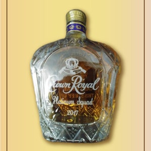 750 Ml. Custom Designed "crown Royal" Bottle - Etsy