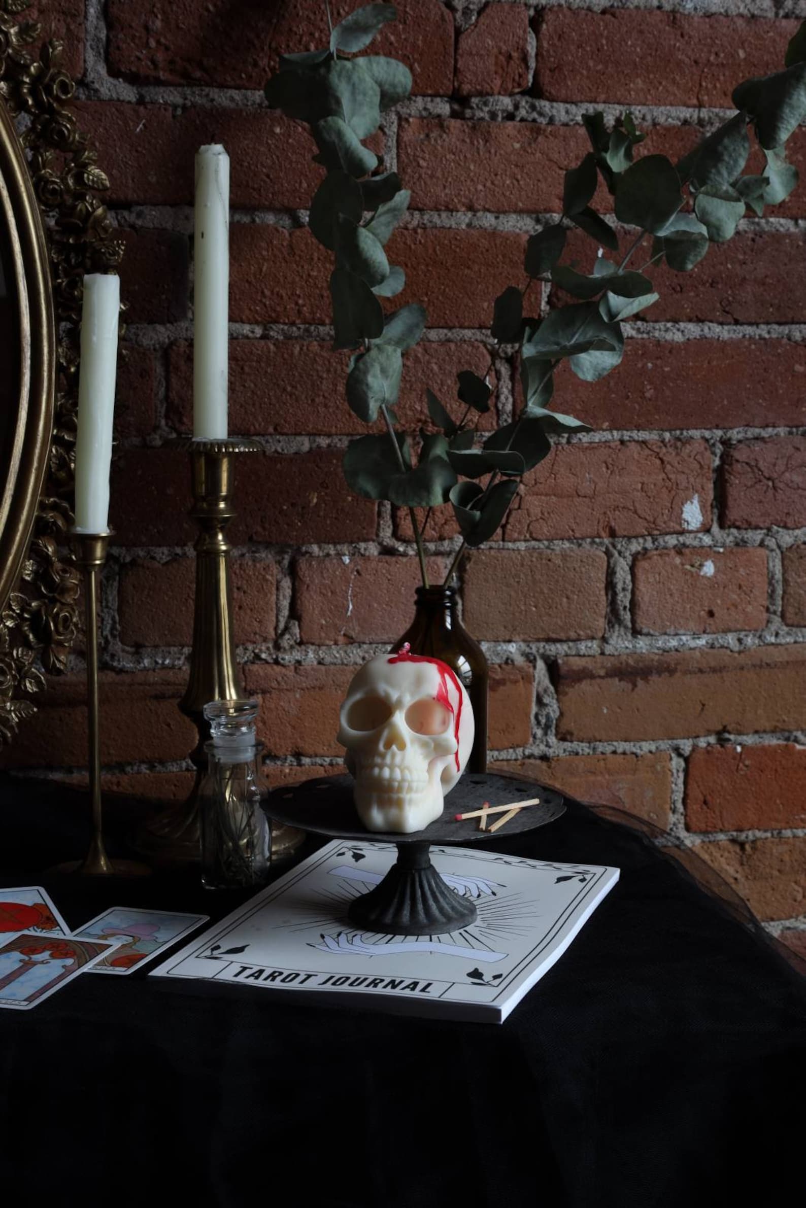 Bleeding Skull Candle Blood Candle - Etsy