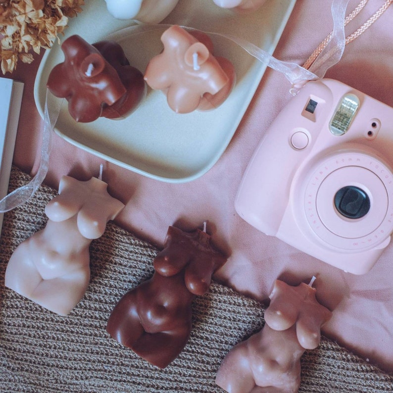 Curvy Body Candle / Plus Sized Full Figure Woman Candle Torso | Etsy