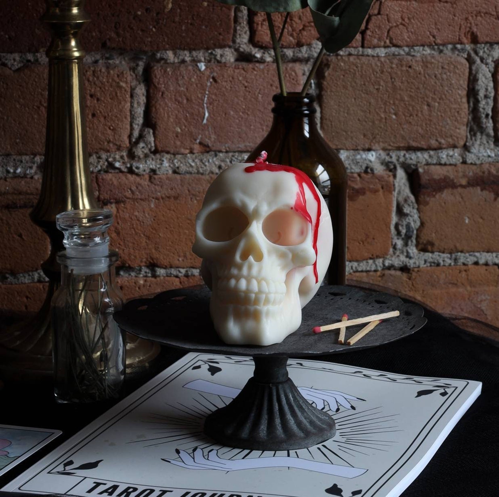 Bleeding Skull Candle Blood Candle - Etsy