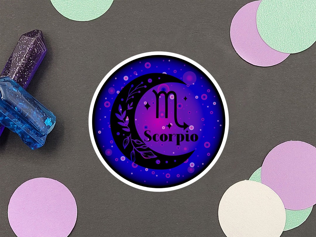 Scorpio Sticker Astrology Sticker Water Resistant Sticker - Etsy