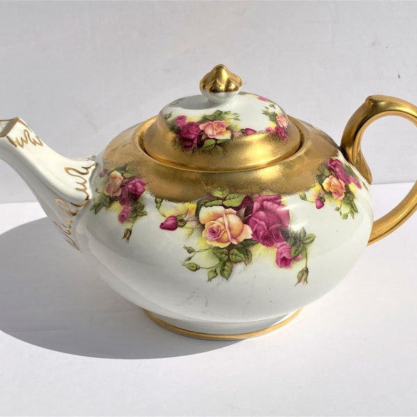 Rose Teapot - Etsy