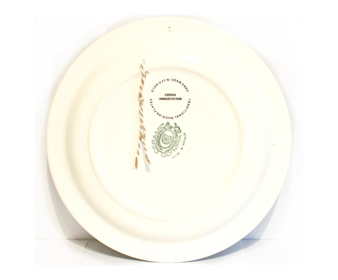 Ceramica Olympia Plate Grecian Plate Decorative Plate Wall | Etsy