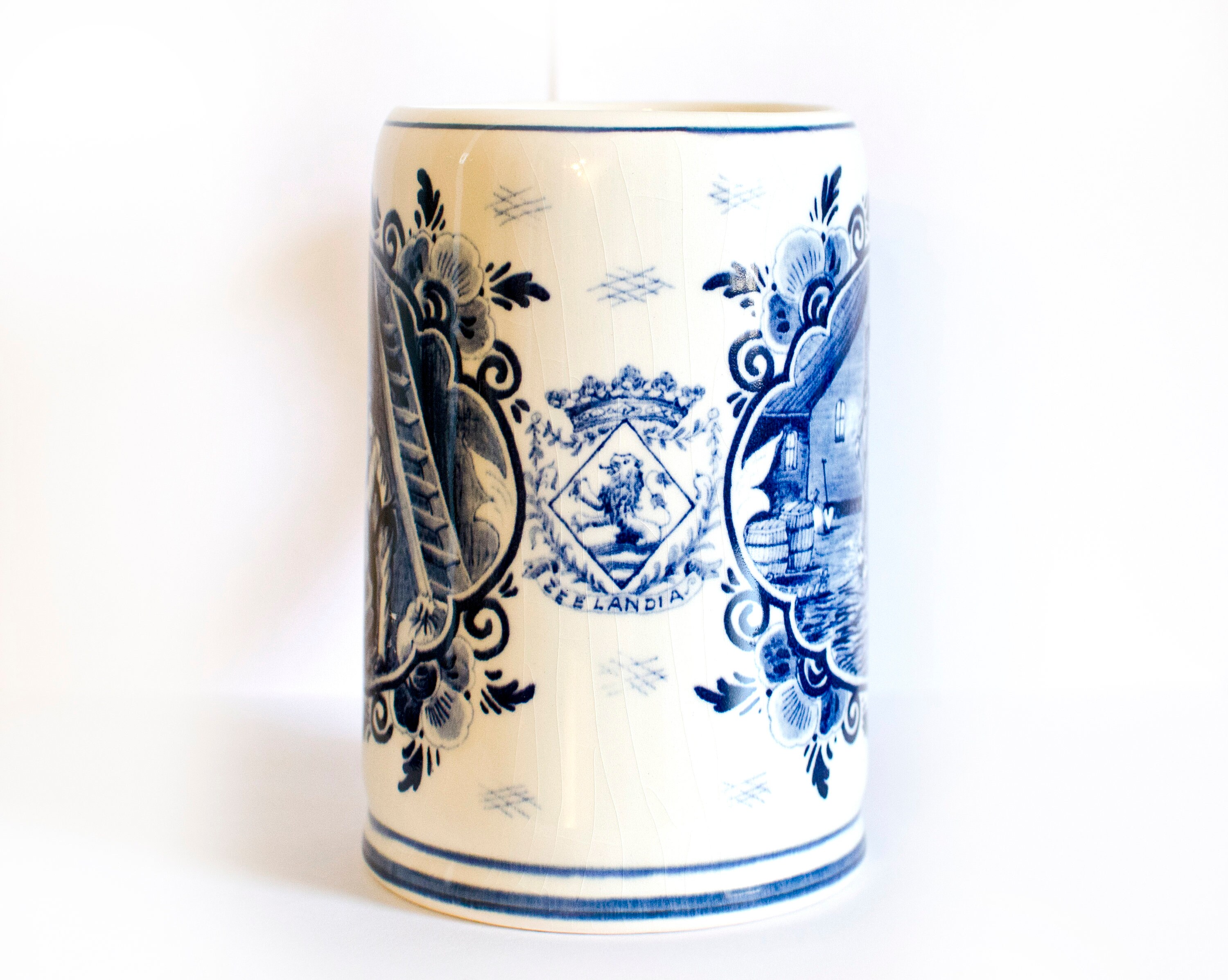 Regina Delfts Stein WB Delft Mug TvRijn Blue White Stein - Etsy España