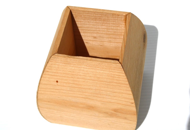Convex Curve Cutter Made Wooden Box Vase by Bigmuddyvintageshop P - Etsy