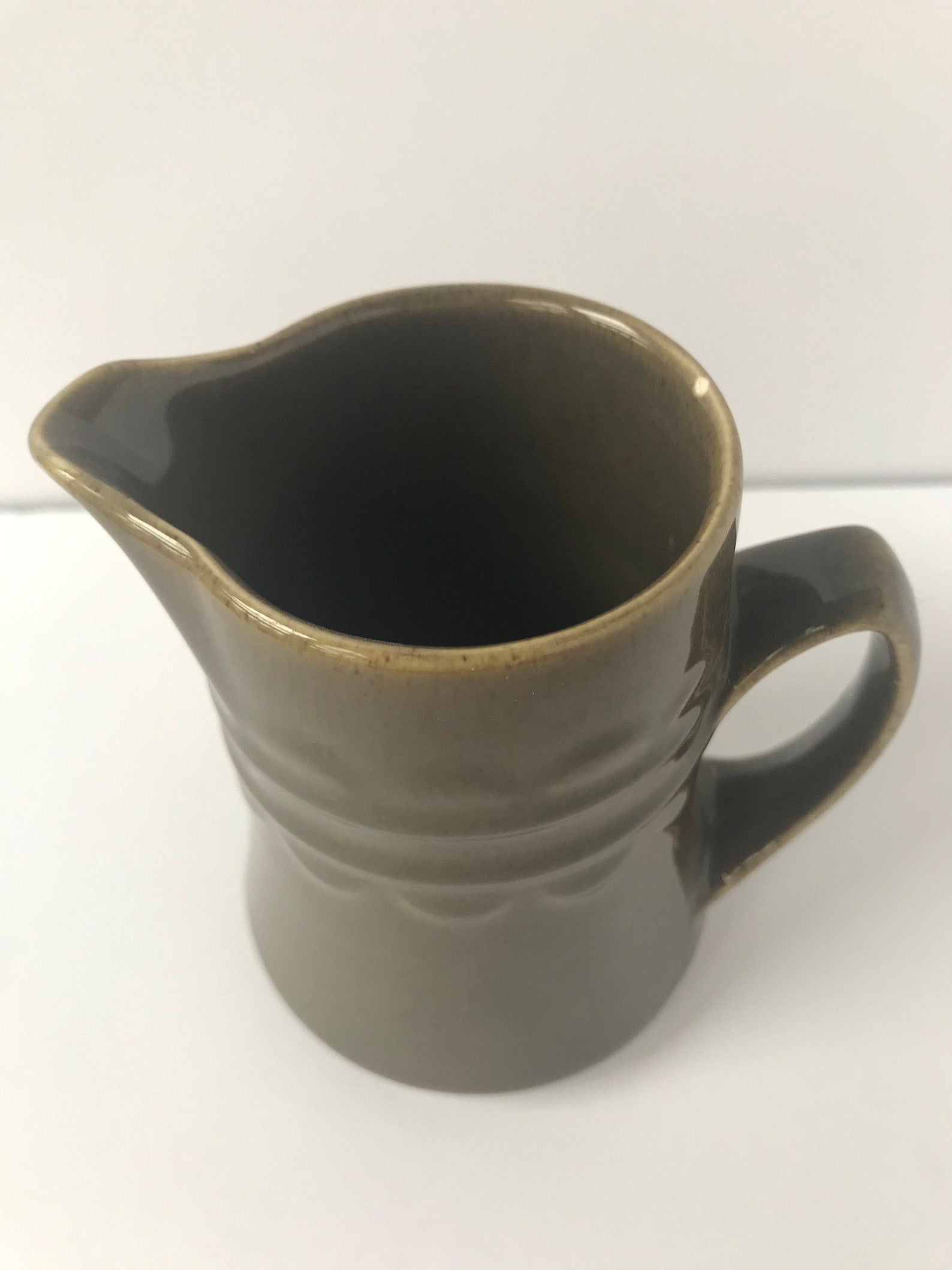 Vintage Small Green Creamer by Bigmuddyvintageshop - Etsy