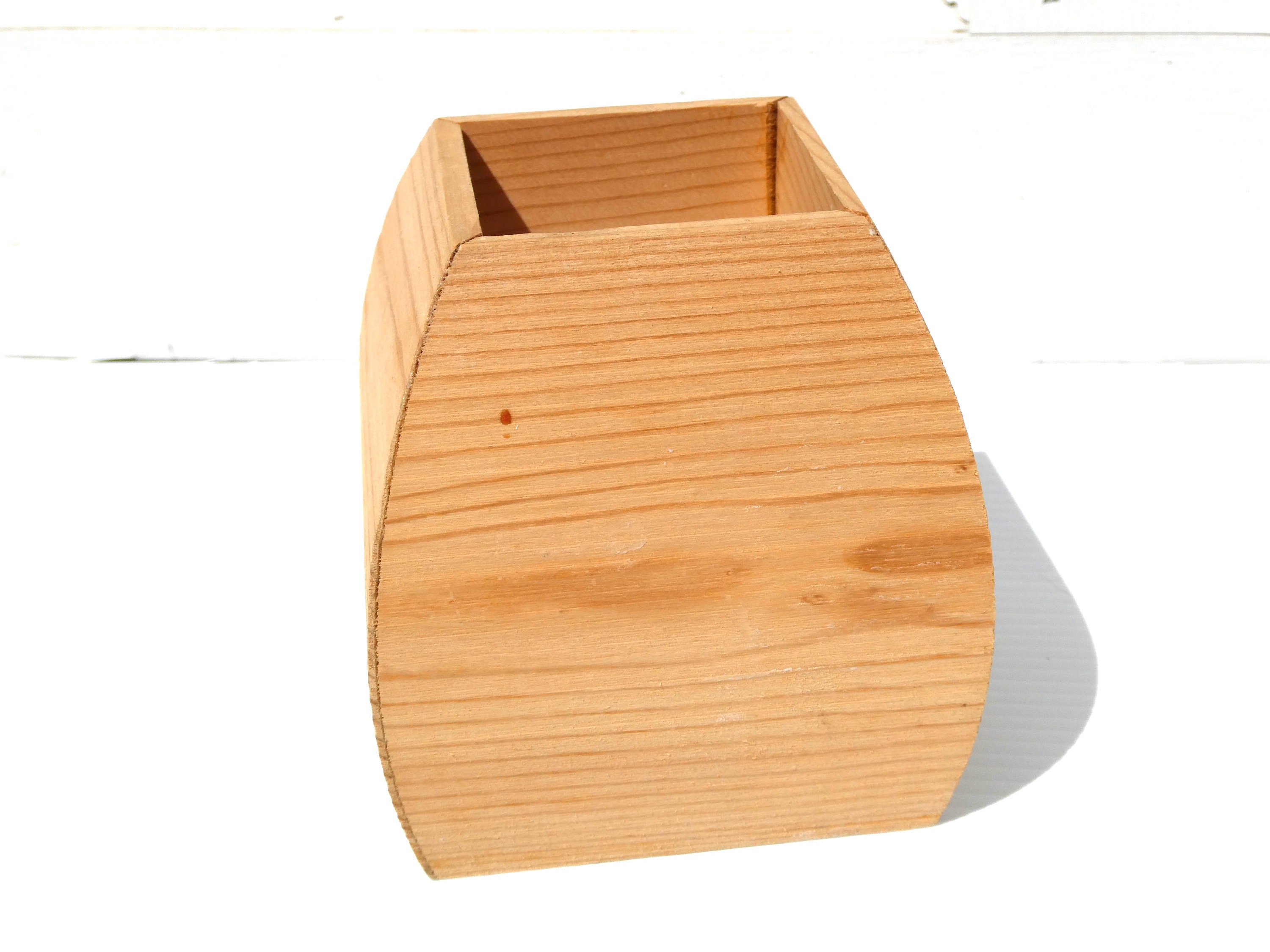 Convex Curve Cutter Made Wooden Box Vase by Bigmuddyvintageshop P - Etsy