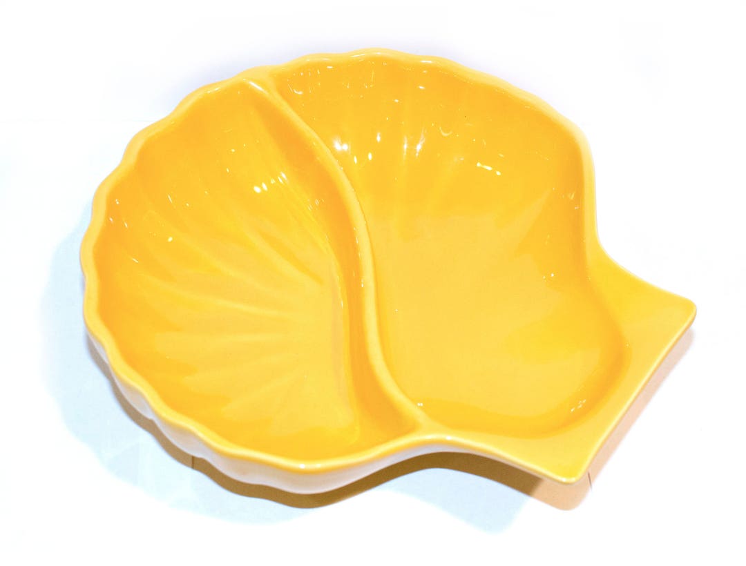 Appolia Yellow Shell Serving Dish Yellow Kitchen by - Etsy