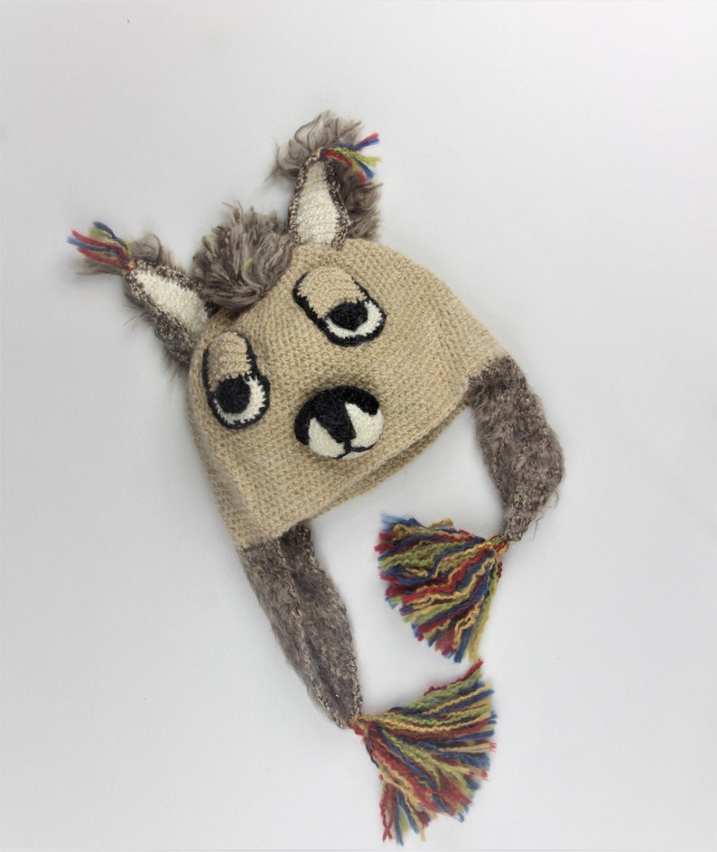 Llama Alpaca Hat for Adult, Ear Warmer, Snowboarding Hat, Winter Hat ...