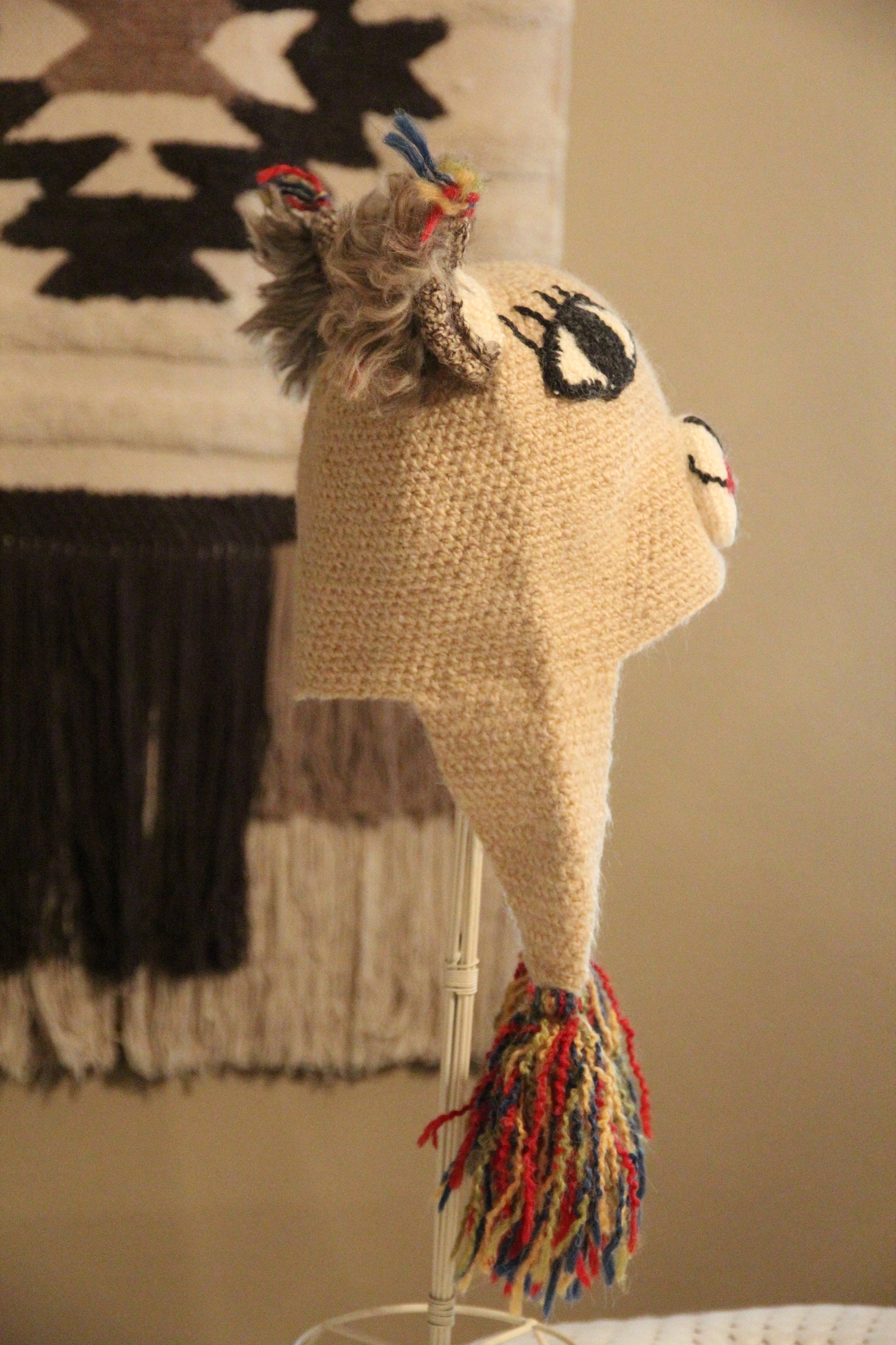 Llama Hat for Adult, Ear Flap, Snowboarding Hat, Winter Hat, Holiday ...