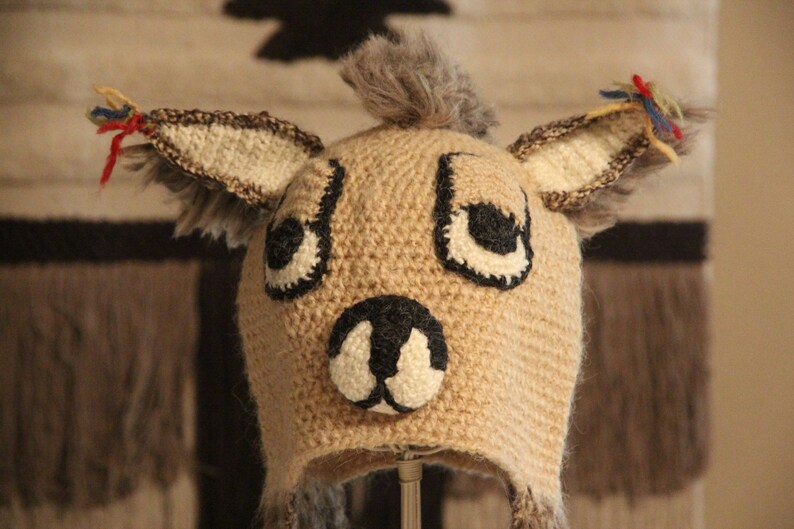 Llama Alpaca Hat for Adult, Ear Warmer, Snowboarding Hat, Winter Hat ...