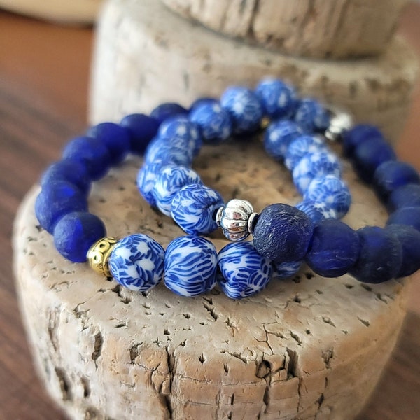 Cobalt Blue Bracelet - Etsy