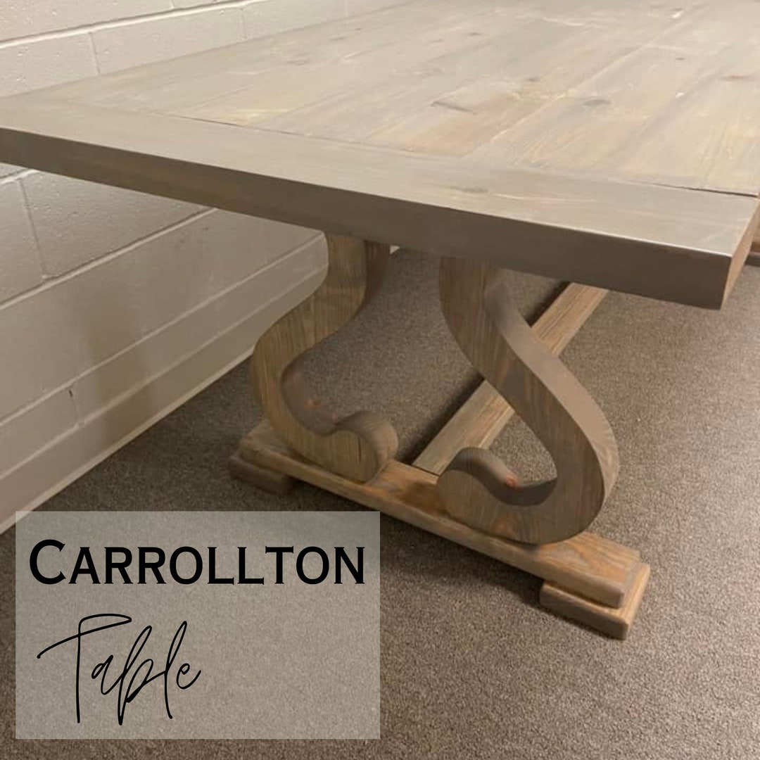 Custom Wood Dining Table - Etsy