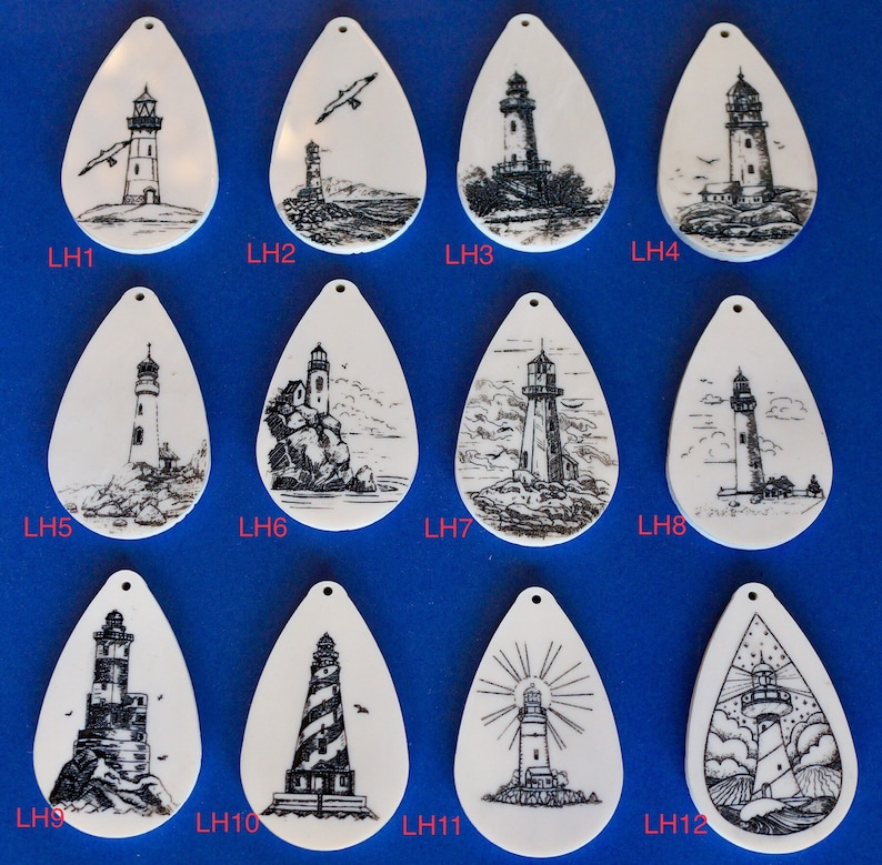 Lighthouse Pendants - Etsy