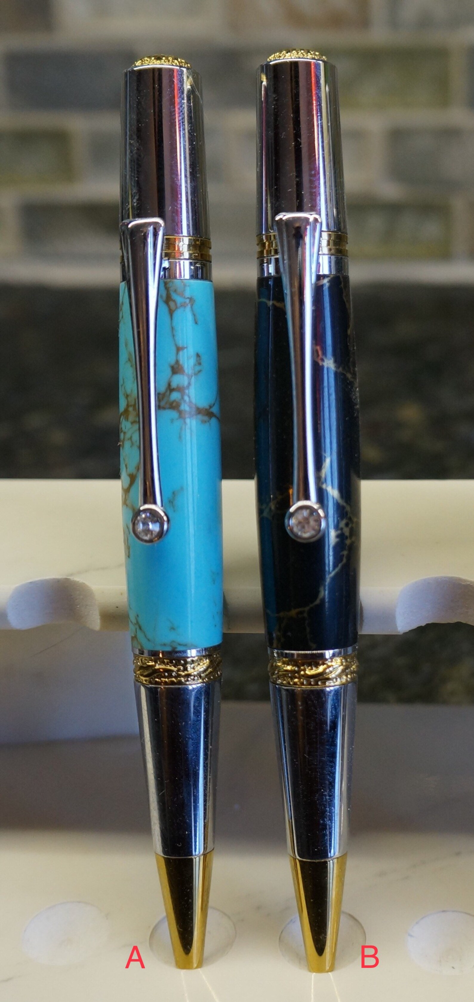 Simply Stunning Cultured Stone Pens - Etsy