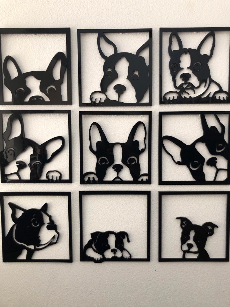Boston Terrier Wall Art - Etsy