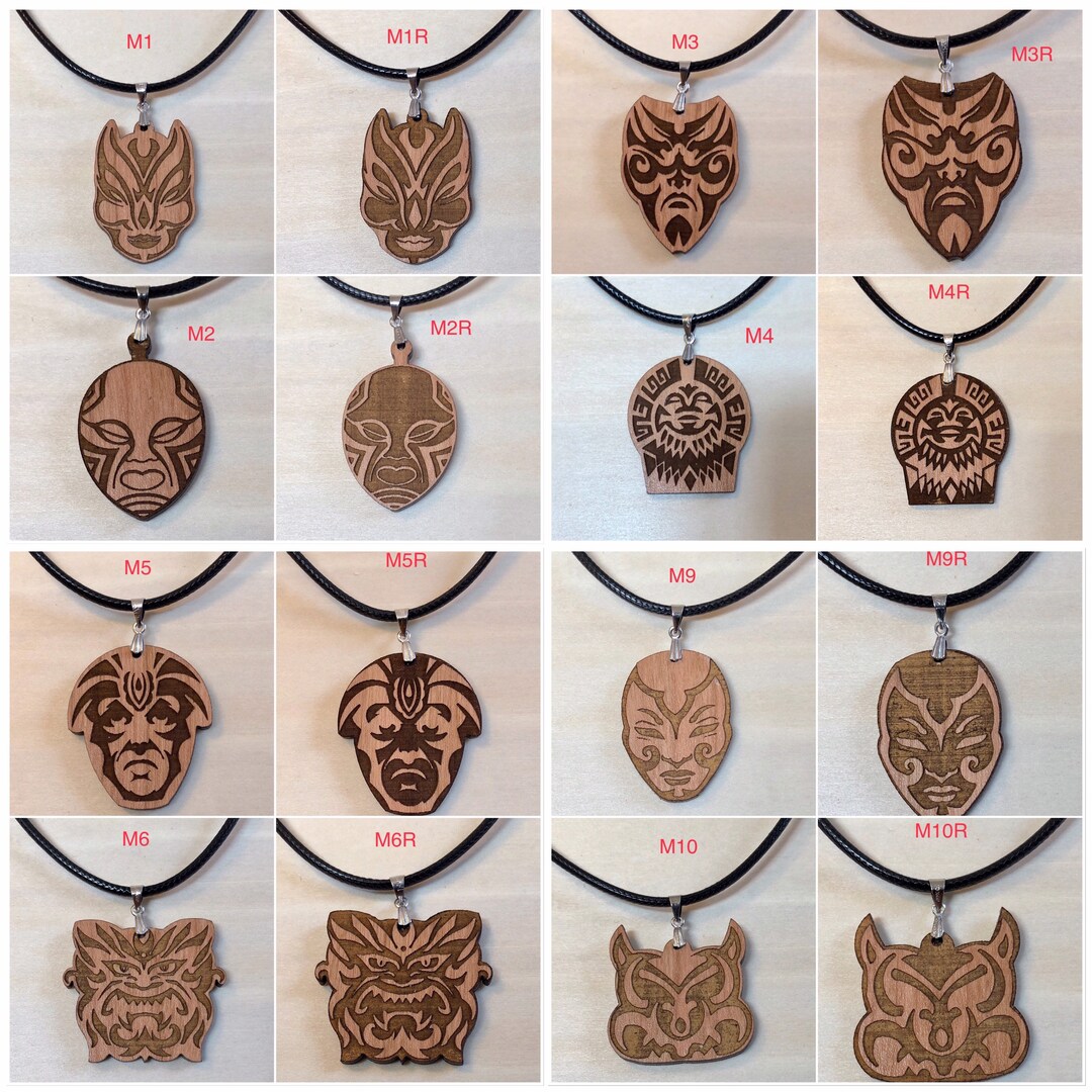 Talisman Mask Necklaces - Etsy