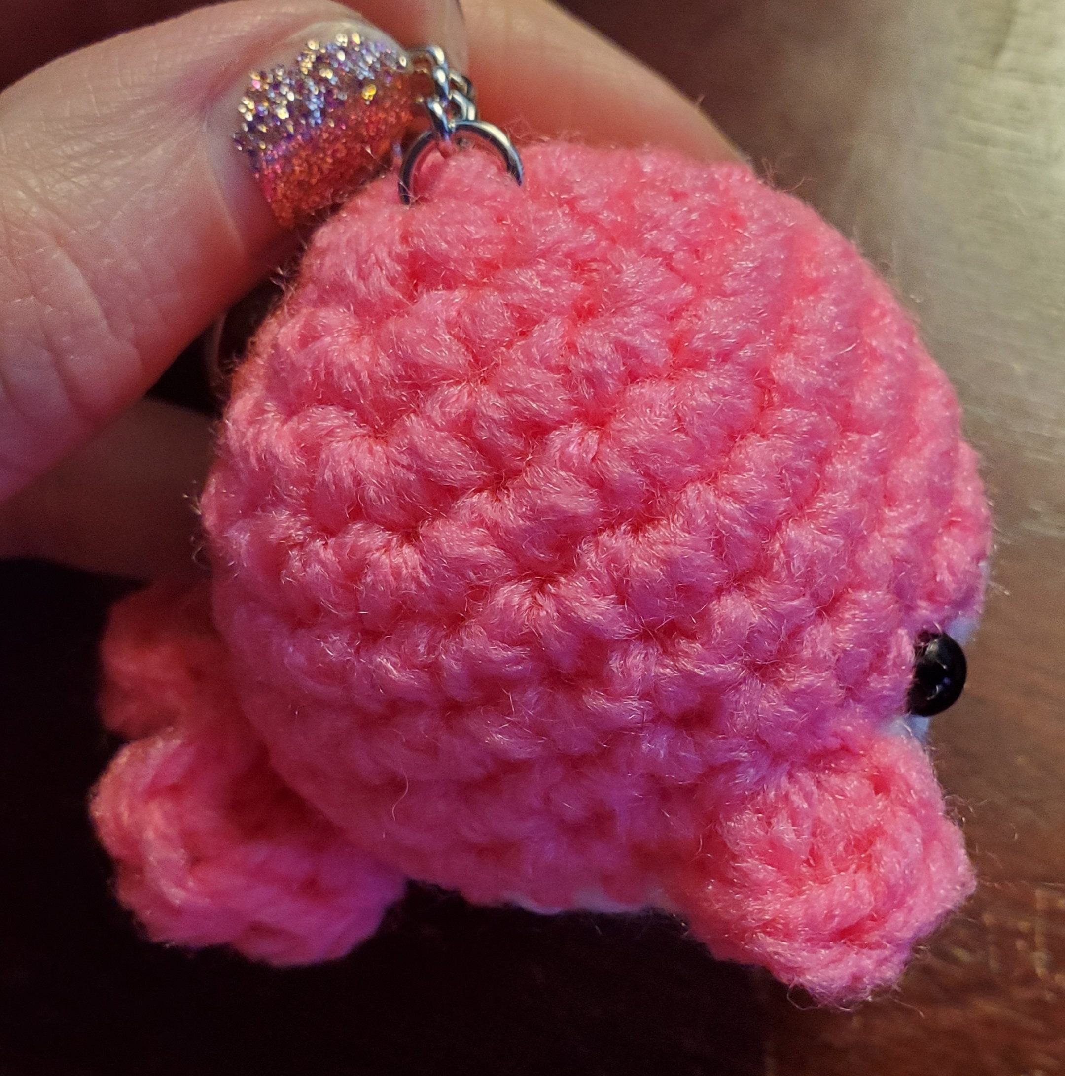 Small Whale Crocheted Keychain - Etsy