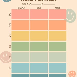 Smiley Face Planner Pack - Etsy