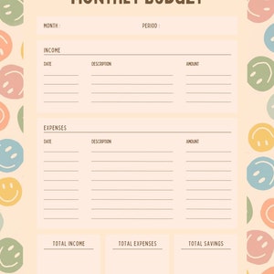 Smiley Face Planner Pack - Etsy