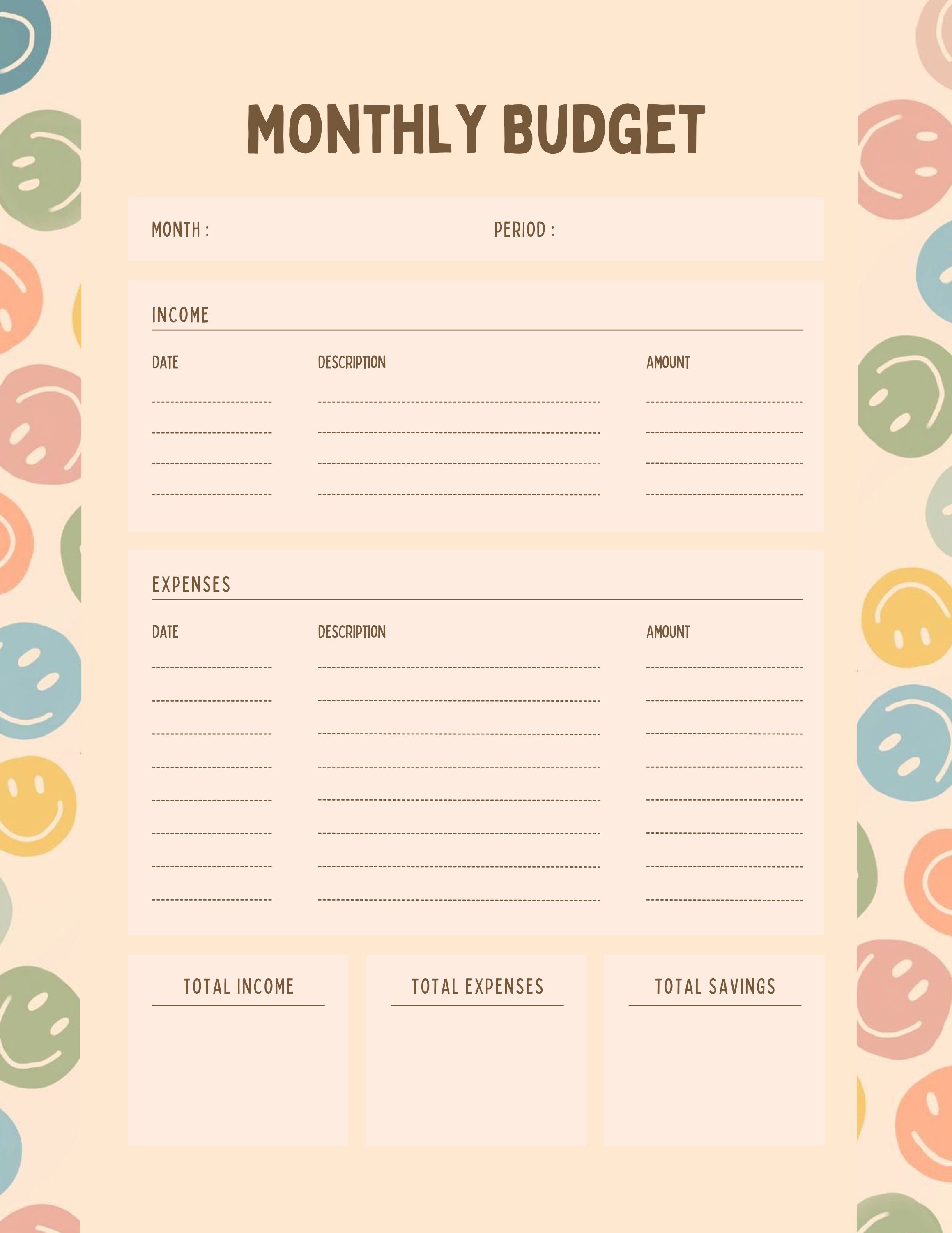 Smiley Face Planner Pack - Etsy