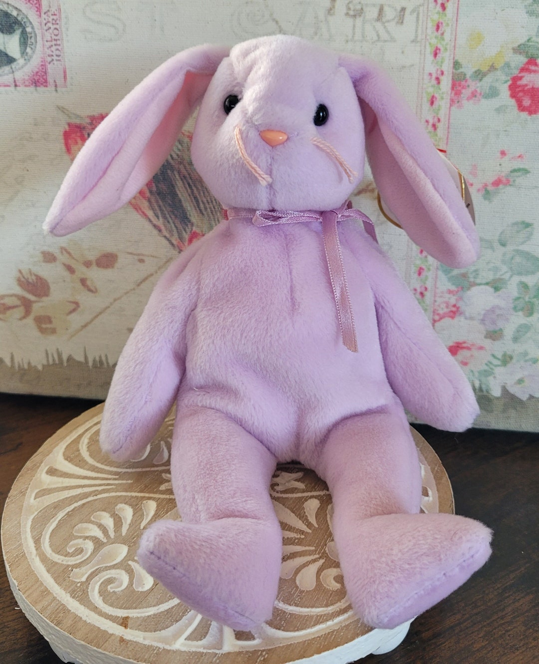Ty Beanie Baby floppity the Purple Rabbit, Purple Bunny Stuffy, Rabbit ...