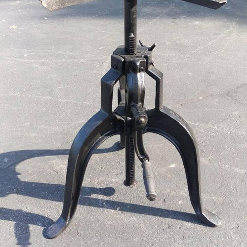 3042 Industrial Crank Table Base Vintage - Etsy