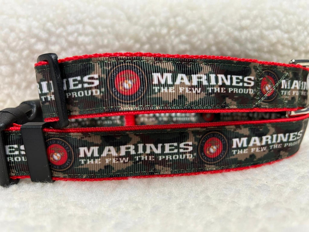Marines Handmade Dog Collar 1 Inch Wide Large & Medium - Etsy