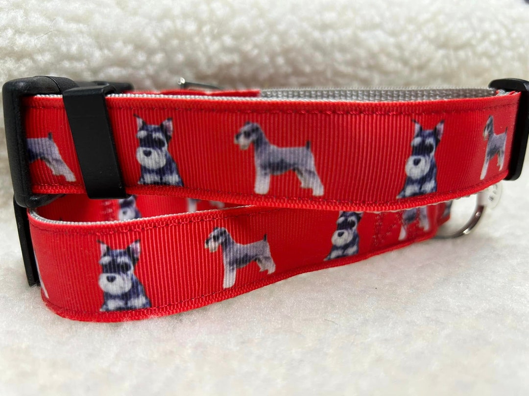 Schnauzer Handmade Dog Collar 1 Inch Wide Medium Only / Key - Etsy