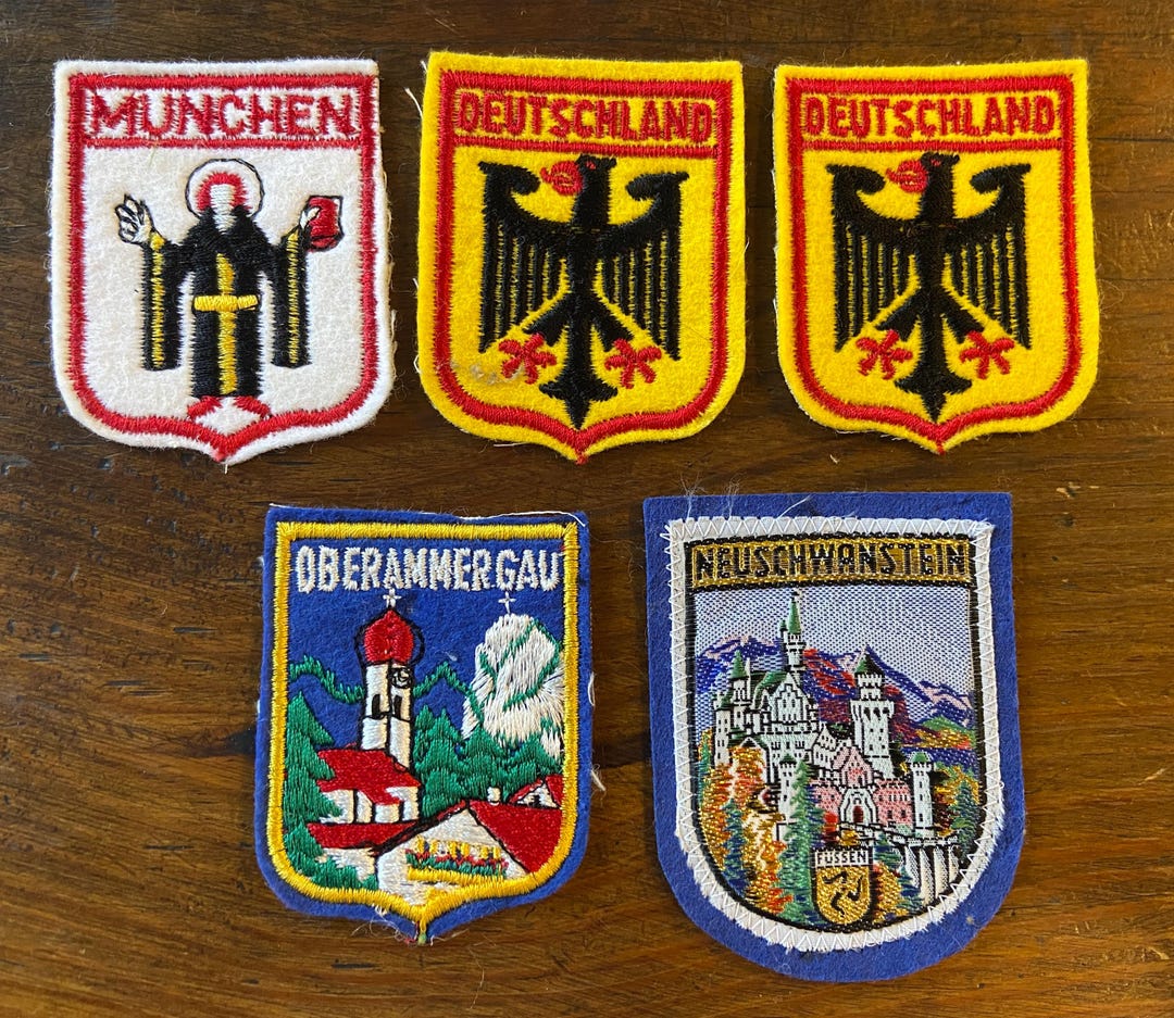 German Themed Travel Patches of Germany and German Cities ...
