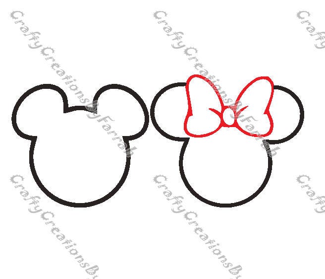Minnie Mouse Head Template