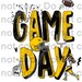 Game Day Football Purple and Gold School Spirit Doodle Digital Design ...