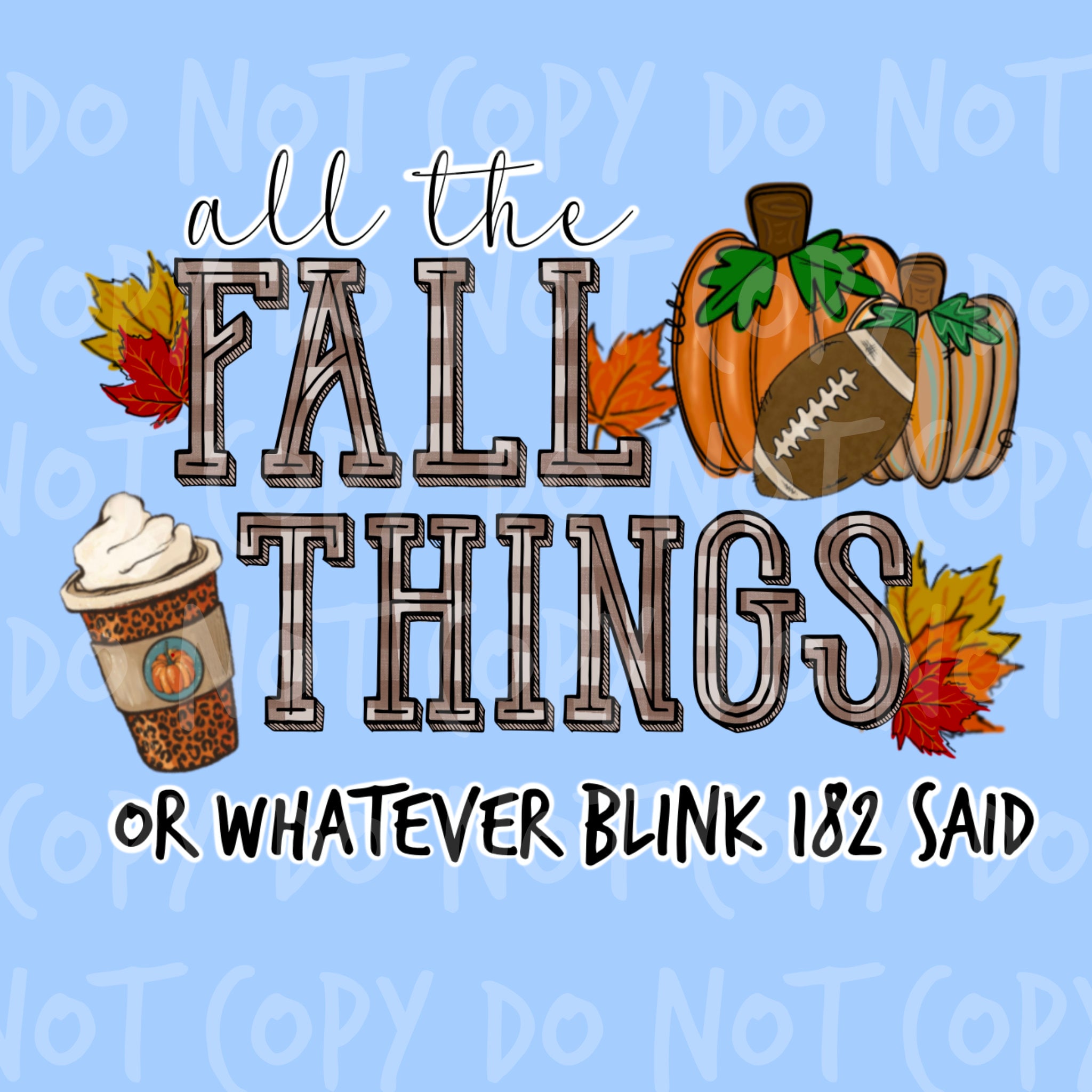 All the Fall Things Funny Fall Autumn Halloween Football - Etsy