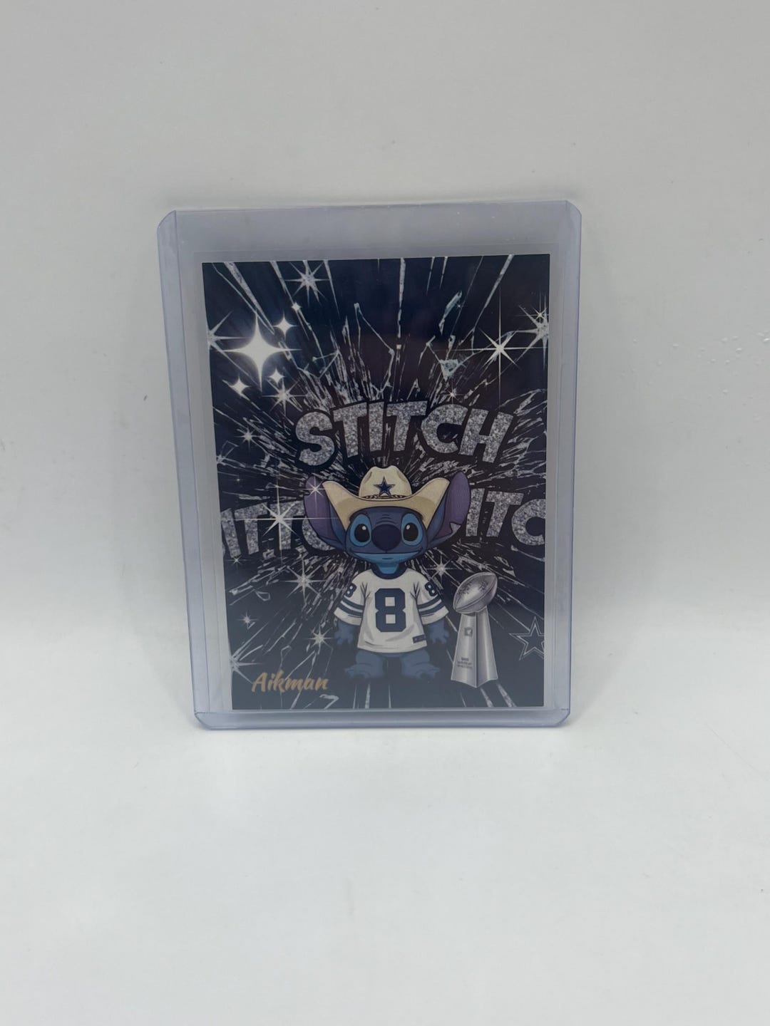 Troy Aikman Stitch Custom Made Card - Etsy