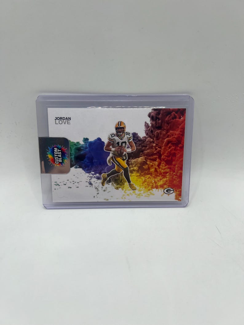 Jordan Love Color Blast Custom Made Card - Etsy