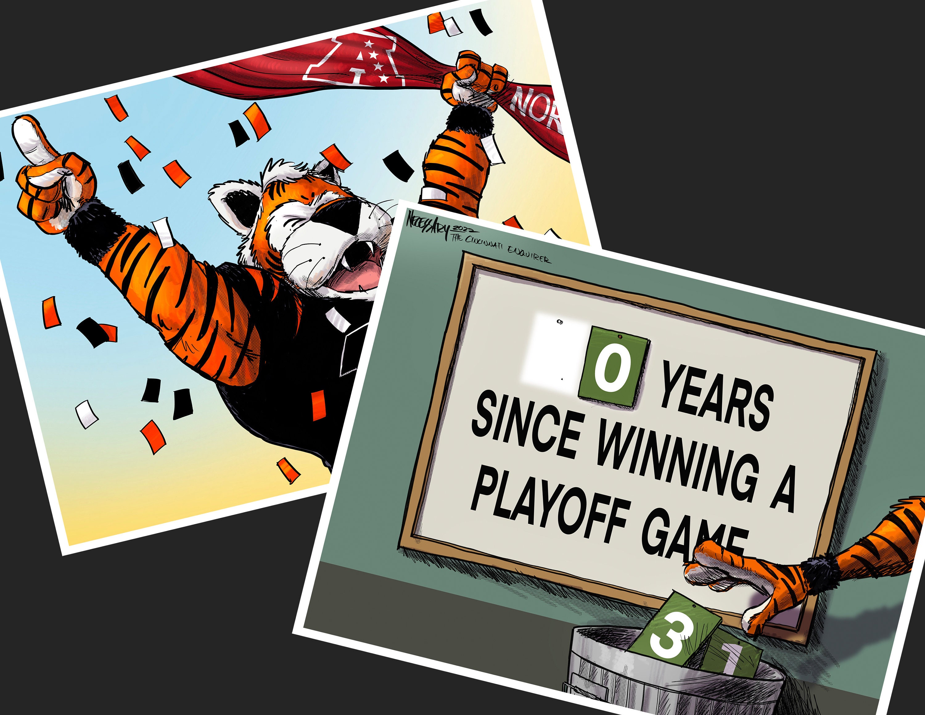 Bengals 2022 Playoff Package — Cincinnati Bengals Cartoons - Etsy