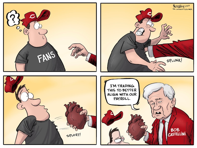 Traded — Cincinnati Reds Editorial Cartoon - Etsy