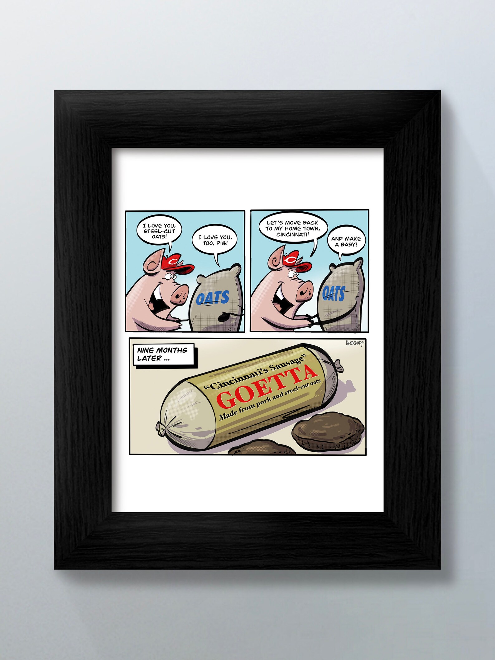 Goetta: How the Sausage is Made Comic Art Print Cincinnati - Etsy