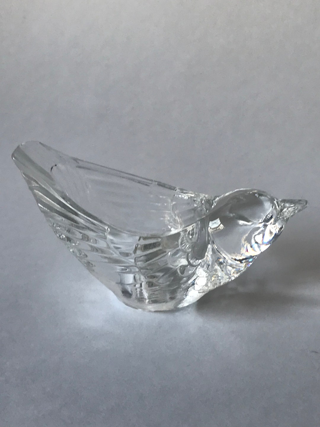 Vintage Cristal D'arques Genuine Lead Crystal Bird Shaped Taper Candle ...