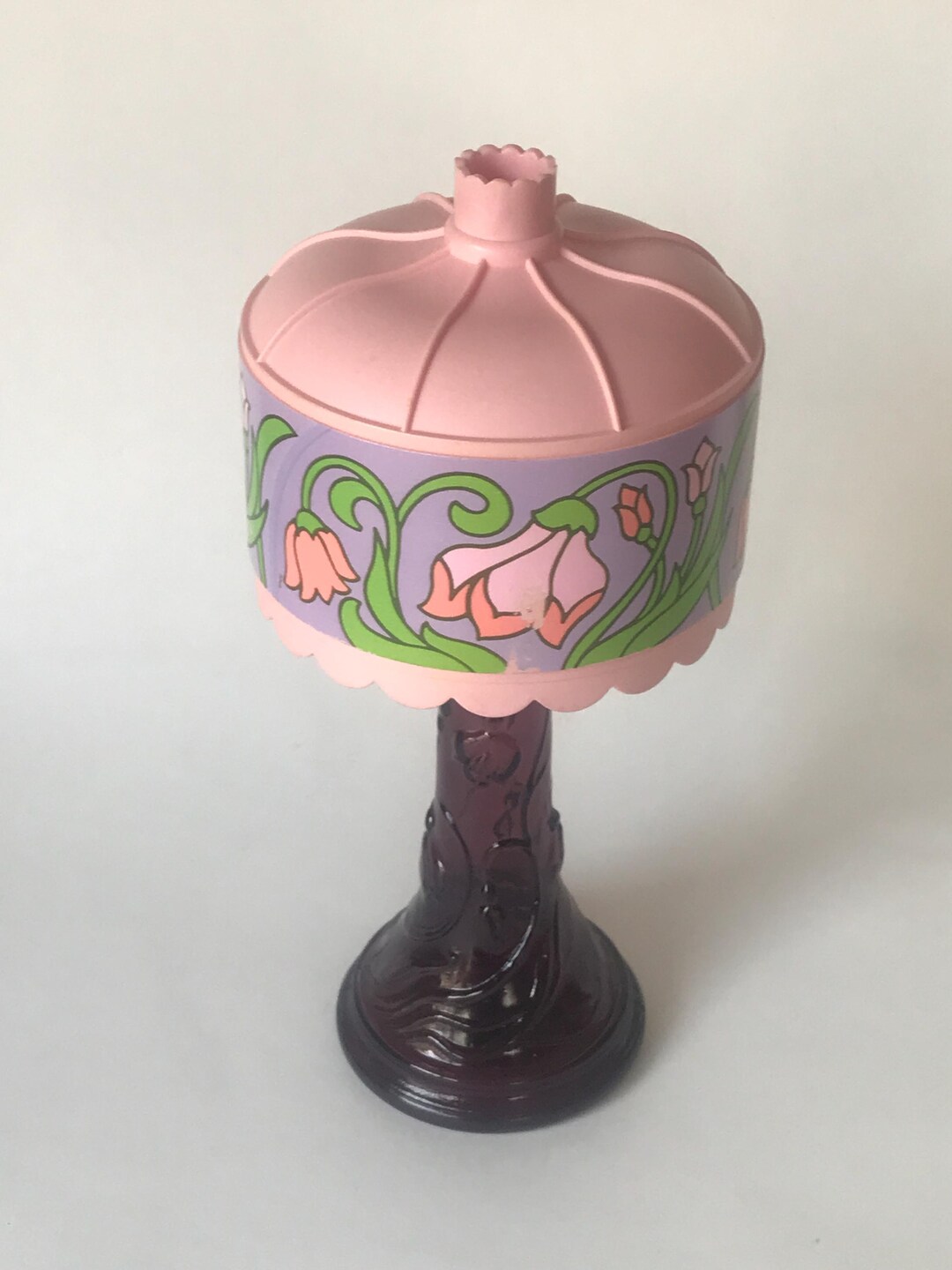 Vintage Avon Tiffany Lamp Sonnet Cologne Decanter Bottle, Empty Novelty ...
