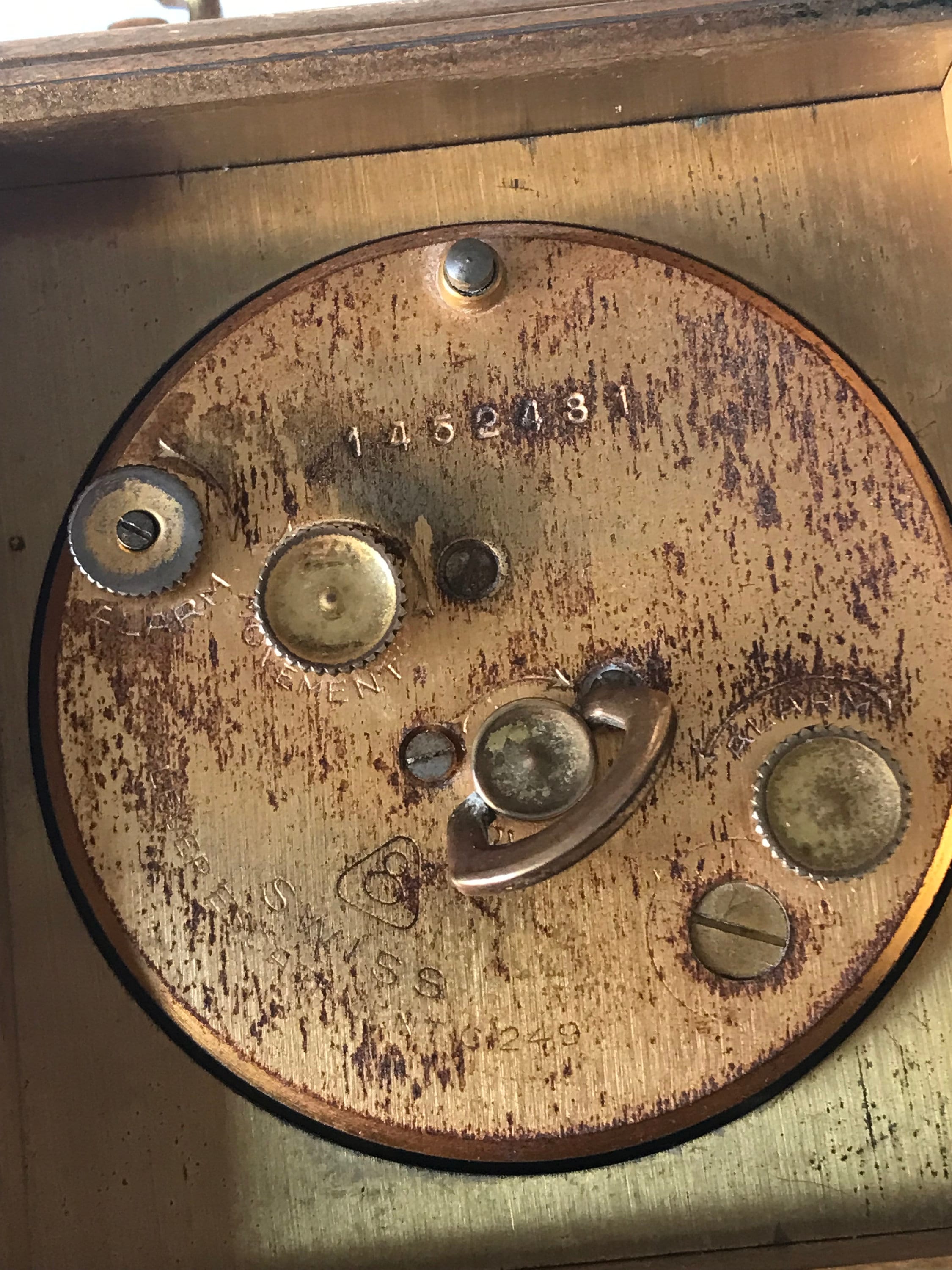 Imhof Bucherer Swiss Made Brass 8-day Alarm Carriage Clock, Small ...