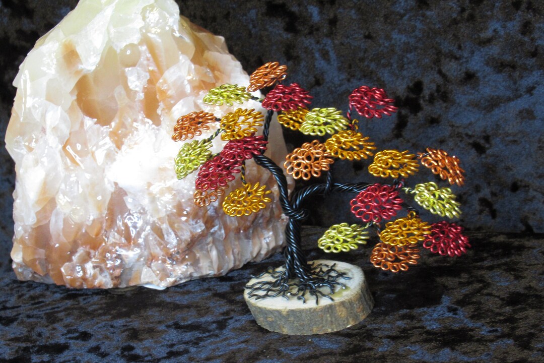 Árbol de bonsái de alambre, 24, Árbol de bonsái multicolor, Árbol de ...