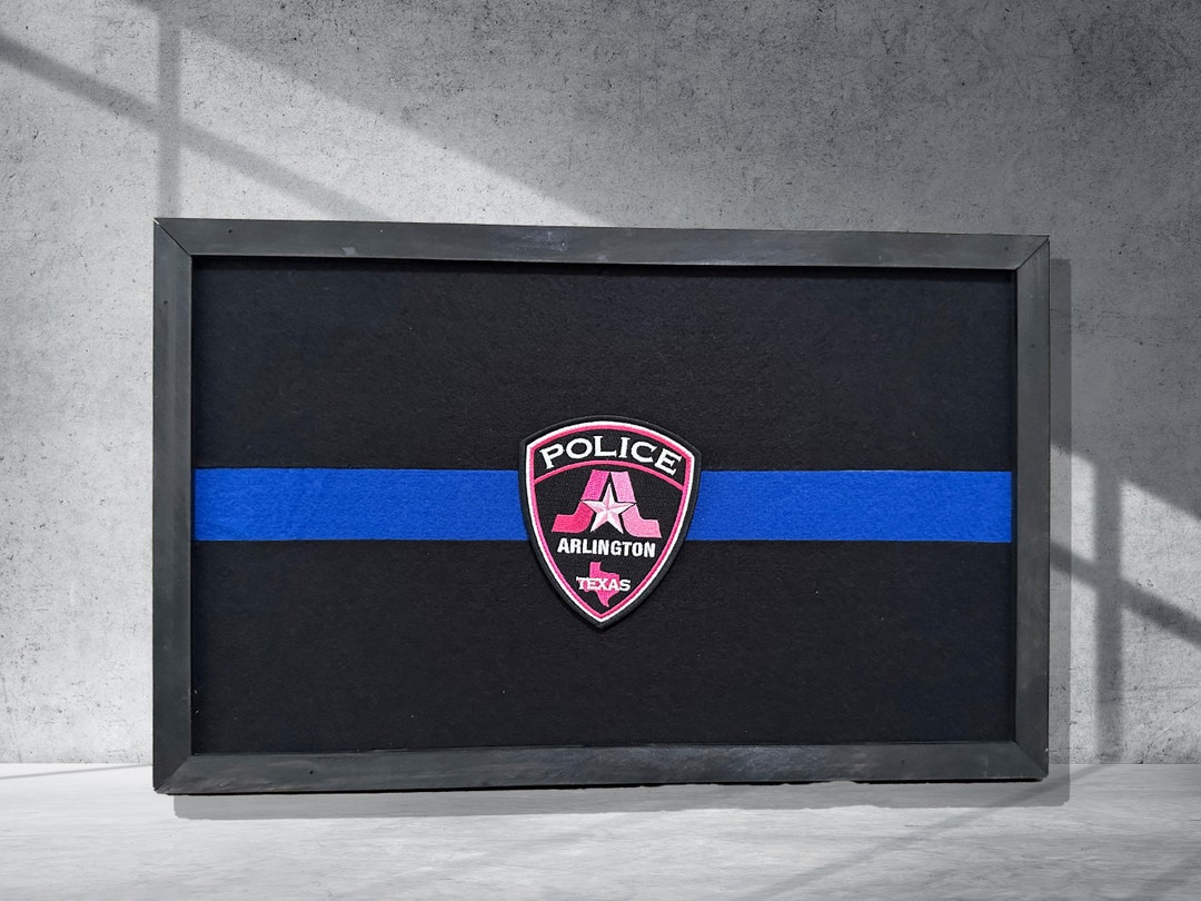 Police & Law Enforcement Patch Display/ Thin Blue Line Patch Display ...