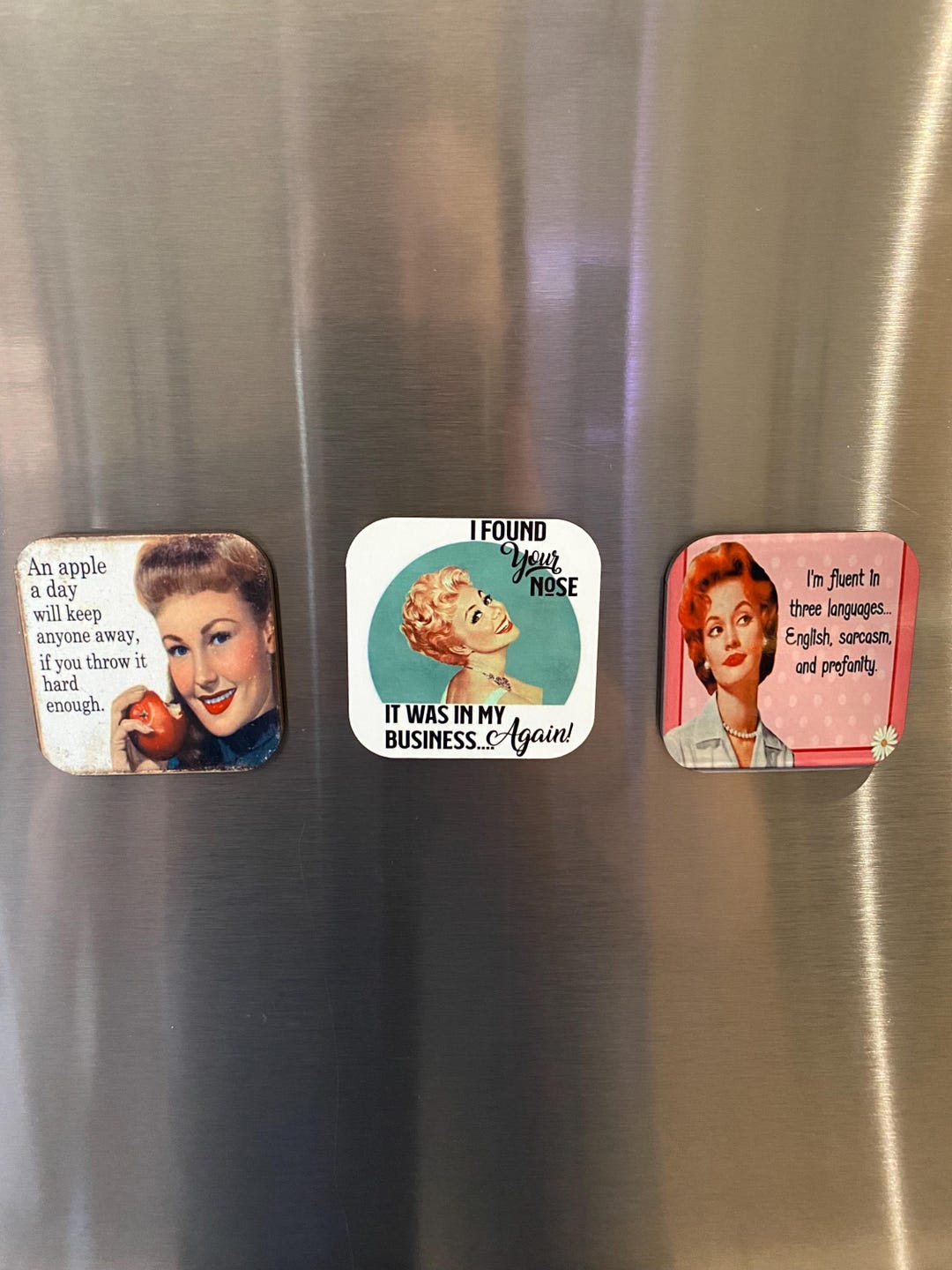 2” Funny Magnets/refrigerator Magnets/stocking Stuffers/retro Gift/cute ...