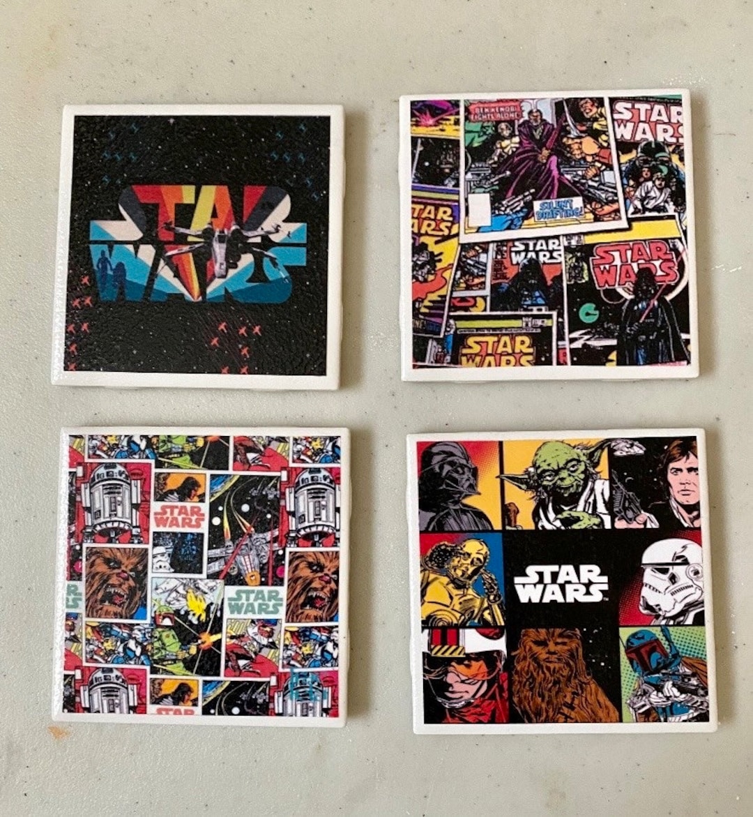 Star Wars/coasters/darth Vader/drink Coasters/ Unique Coasters/ Gift ...