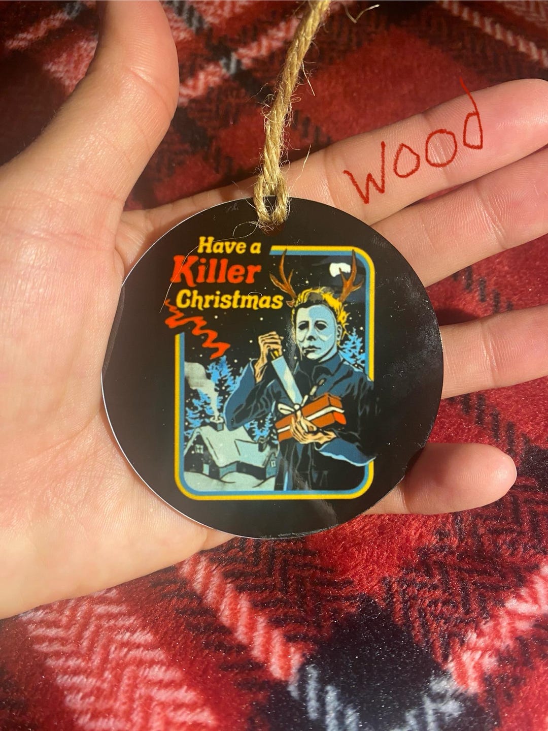 Horror Slasher Christmas Ornament/killer Christmas Ornament/unique ...